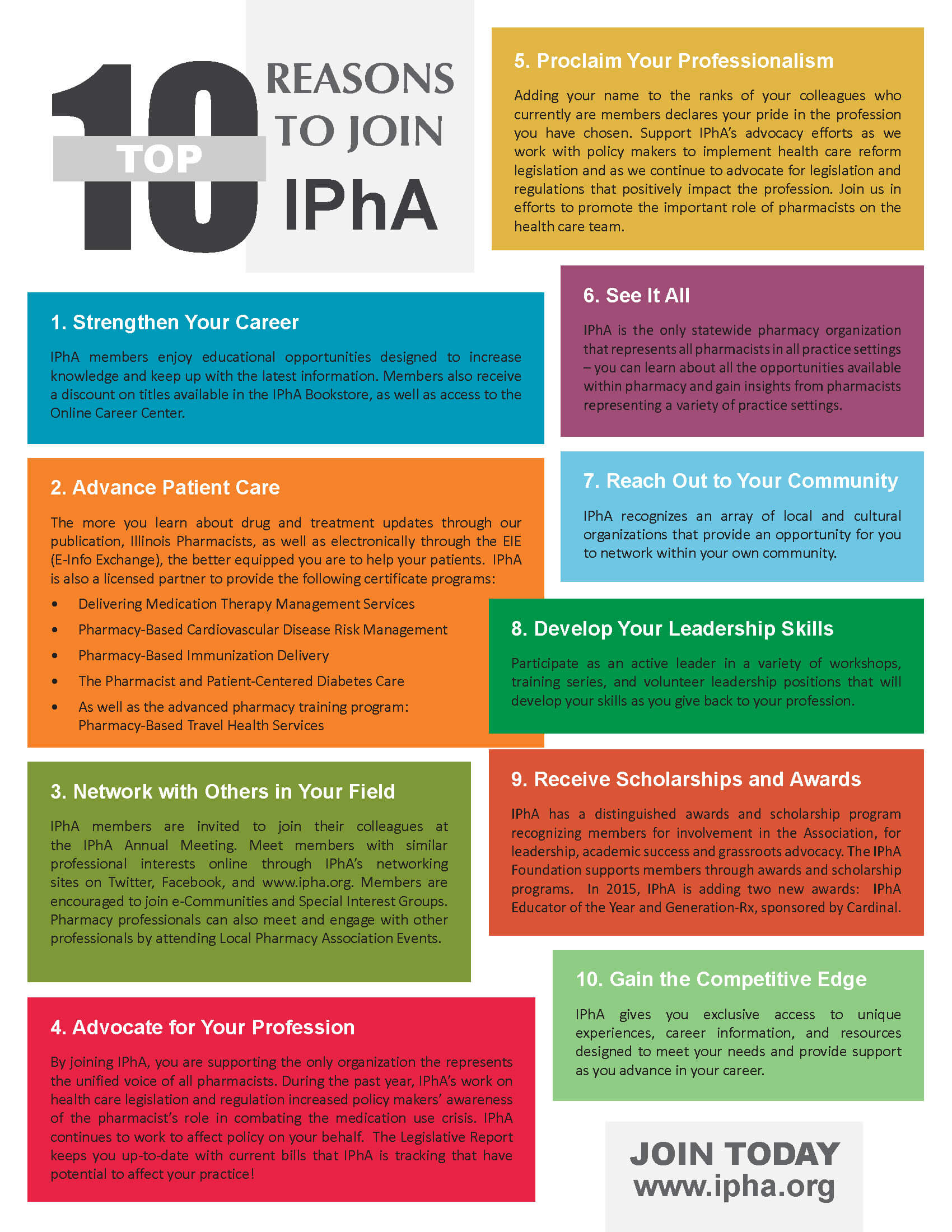 10 Reasons to Join IPhA - Illinois Pharmacists Association